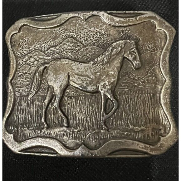 COLORADO SILVER STAR | Accessories | Colorado Silverstar Belt Buckle Pewter Horse Walking ...
